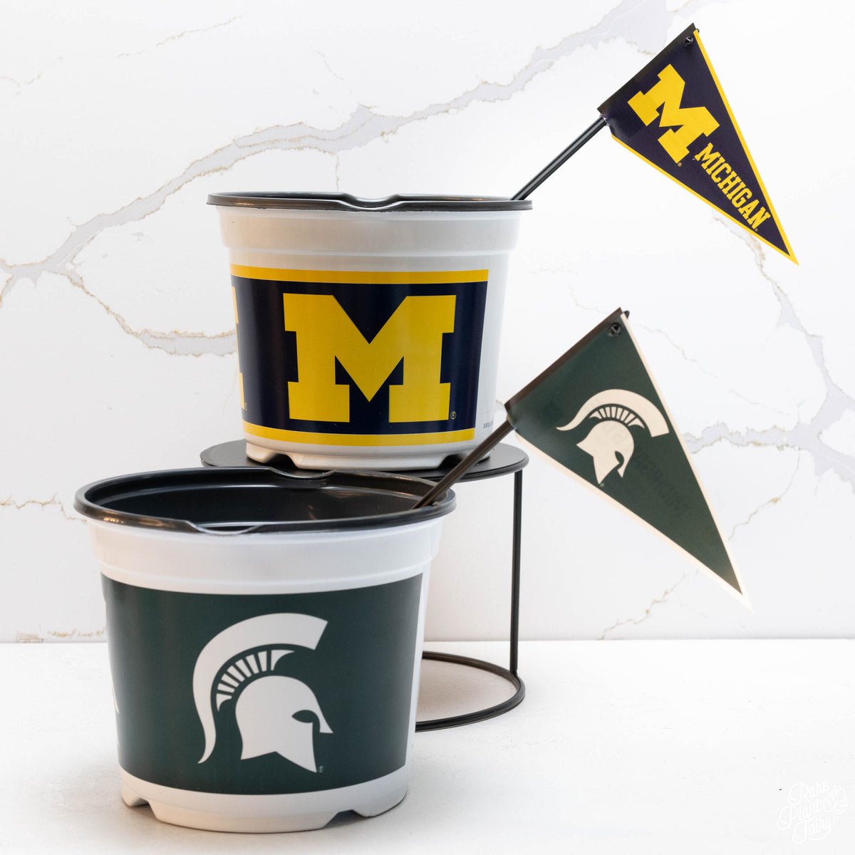 Michigan State University (MSU) 7.5 in Pots™ (Made in USA) 2pc/set ...